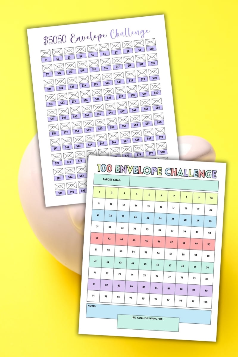 Free Printable 100 Envelope Challenge