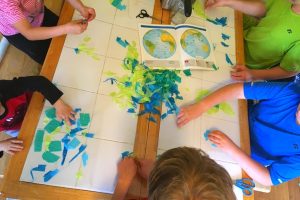 Glue-Free Earth Day Collage For Kids