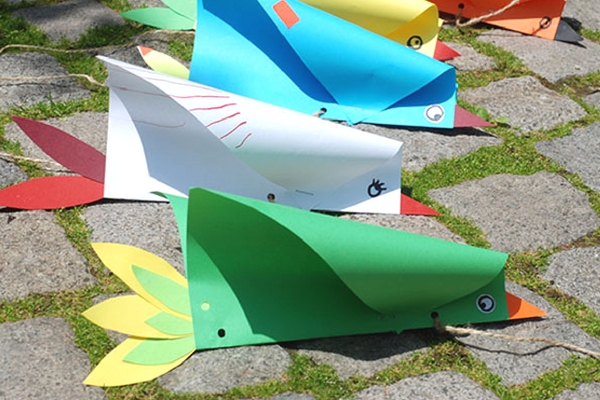 Easy Paper Bird Kite Kite Kites Paper Craft