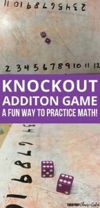 Knockout- A Fun Addition Game To Learn The Facts!