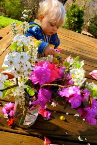 Flower Filled Nature Sensory Play For Kids (and Babies)