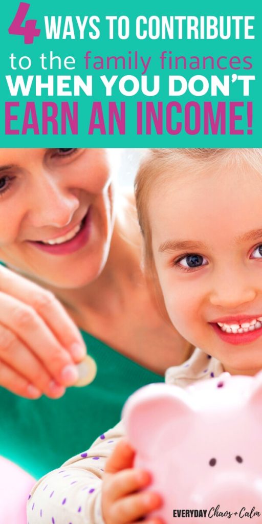4 Ways To Contribute To Your Family Finances Without An Income