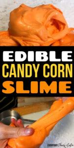Easy, Edible Candy Corn Slime For Fall Sensory Play