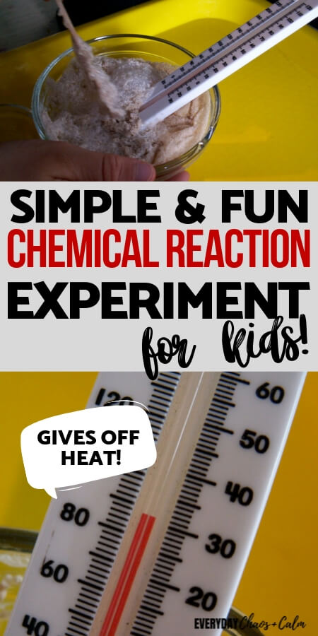 Fun Chemical Reaction Experiment For Kids That Gives Off Heat 