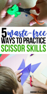 No Waste Cutting Practice- Gain Scissor Skills Without Wasting Paper!