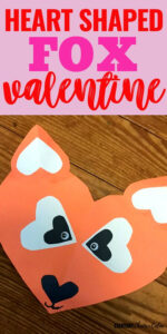 Heart Shaped Paper Fox Valentine Craft