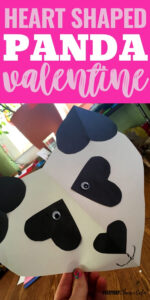 Heart Shaped Panda Valentine's Day Craft For Kids
