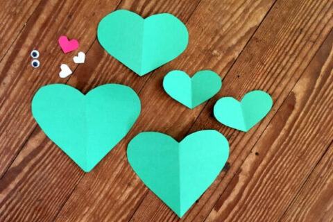 Heart-Shaped Frog Valentine's Craft For Kids