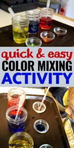 Simple Color Mixing Activity For Kids