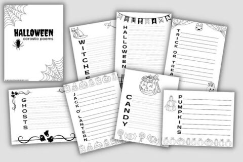 7 Free Halloween Acrostic Poems (PDF Download!)
