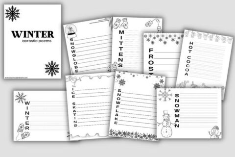 8 Free Acrostic Poems For Winter ( PDF Download)