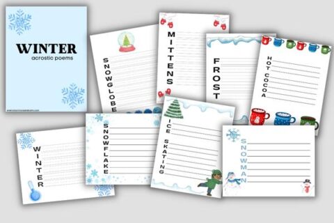 8 Free Acrostic Poems For Winter ( PDF Download)