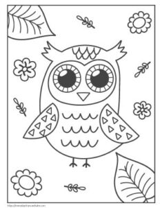 17 Cute Owl Coloring Pages For Kids