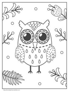 17 Cute Owl Coloring Pages For Kids