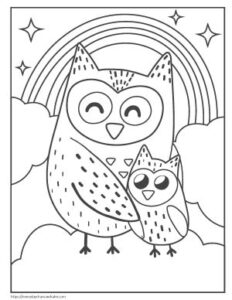17 Cute Owl Coloring Pages For Kids