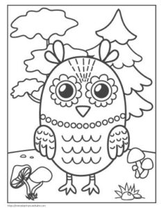 17 Cute Owl Coloring Pages For Kids