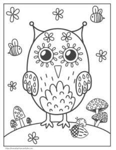 17 Cute Owl Coloring Pages For Kids