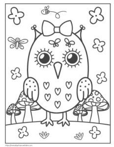 17 Cute Owl Coloring Pages For Kids