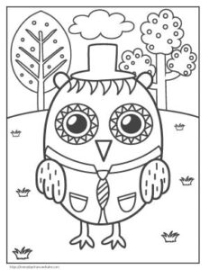 17 Cute Owl Coloring Pages For Kids
