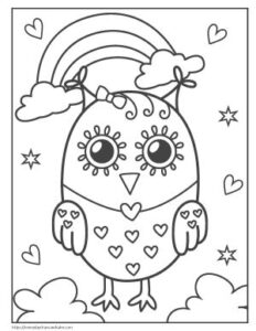 17 Cute Owl Coloring Pages For Kids