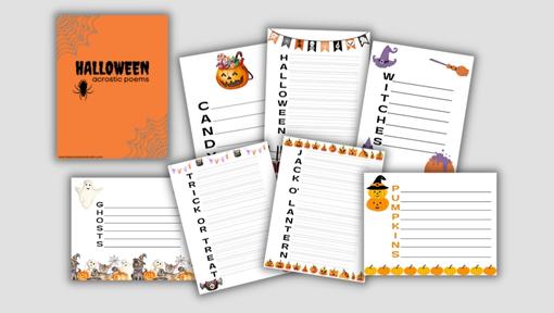 7 Free Halloween Acrostic Poems (PDF Download!)