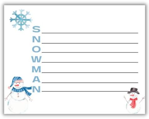 8 Free Acrostic Poems For Winter ( PDF Download)