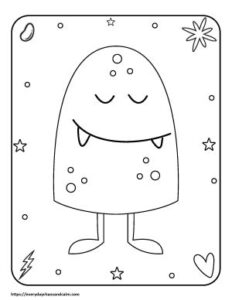 27 Free Monster Coloring Pages For Kids