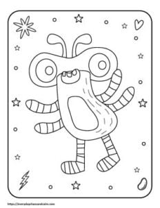 27 Free Monster Coloring Pages For Kids