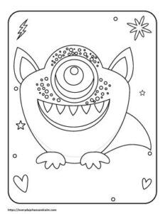 27 Free Monster Coloring Pages For Kids