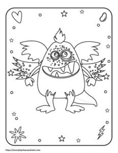 27 Free Monster Coloring Pages For Kids