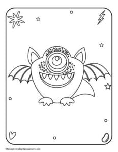 27 Free Monster Coloring Pages For Kids