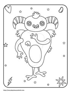 27 Free Monster Coloring Pages For Kids