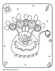 27 Free Monster Coloring Pages For Kids
