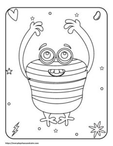 27 Free Monster Coloring Pages For Kids