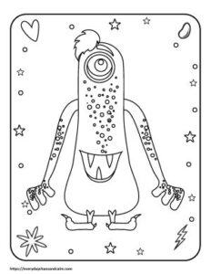 27 Free Monster Coloring Pages For Kids