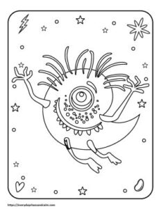 27 Free Monster Coloring Pages For Kids