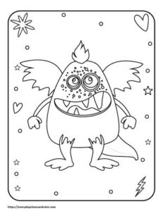 27 Free Monster Coloring Pages For Kids