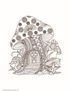 14 Fun Mushroom Coloring Pages For Kids & Adults