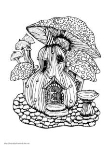 14 Fun Mushroom Coloring Pages For Kids & Adults