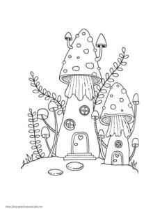 14 Fun Mushroom Coloring Pages For Kids & Adults