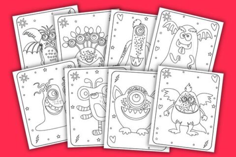 27 Free Monster Coloring Pages For Kids