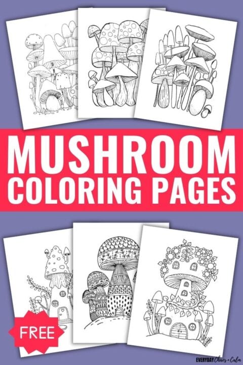 14 Fun Mushroom Coloring Pages For Kids & Adults