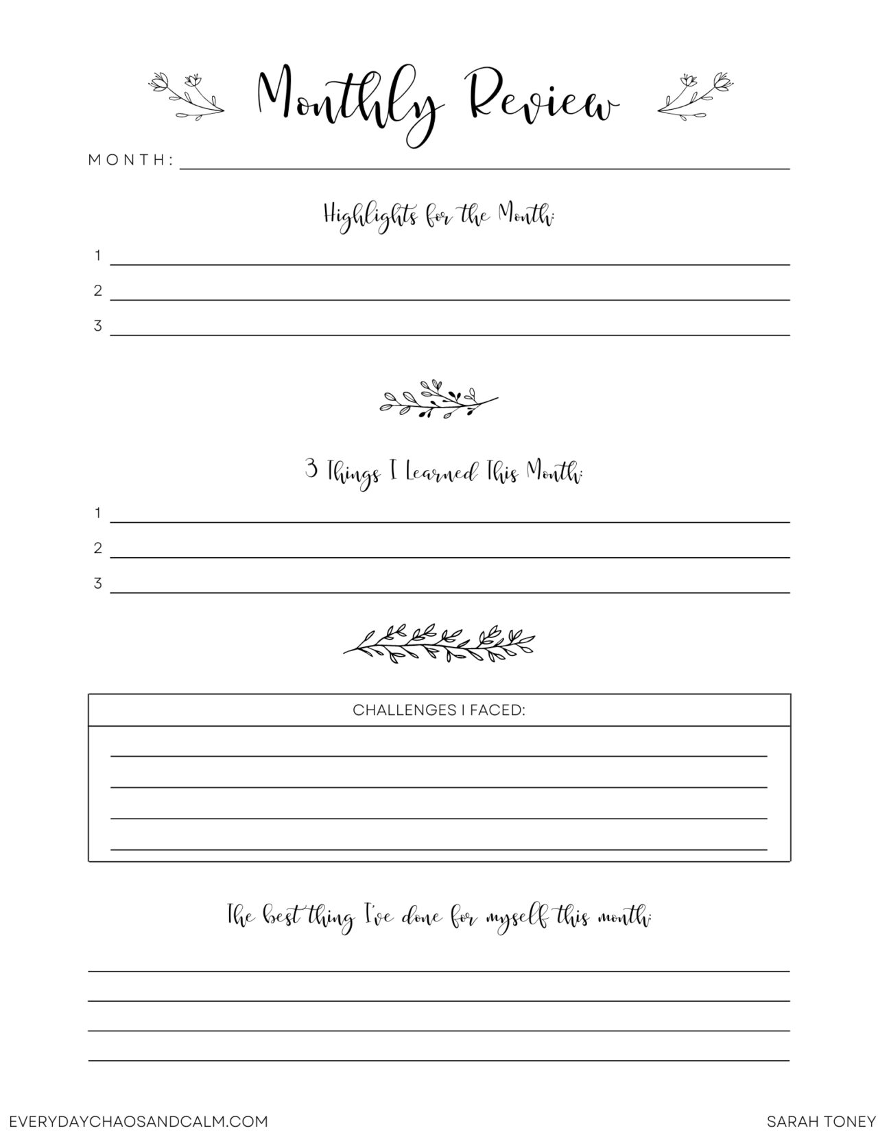 Free Printable Gratitude Journal For Improved Happiness