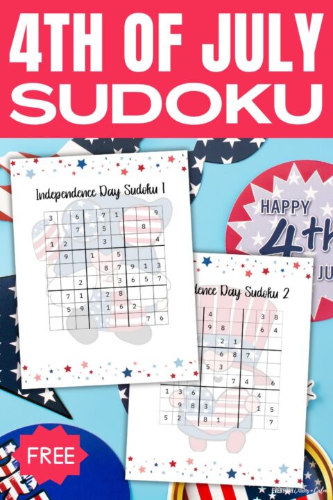 Free Printable 4th Of July Sudoku
