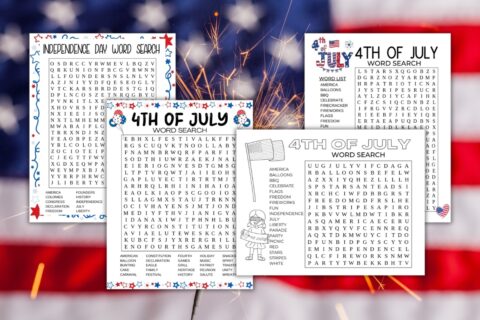 Free Printable 4th Of July Word Searches