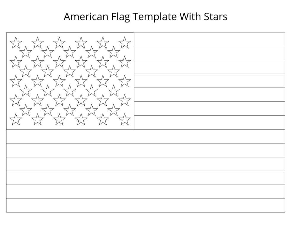 Free Printable US Flag Templates