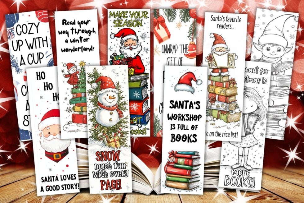 Free Printable Christmas Bookmarks