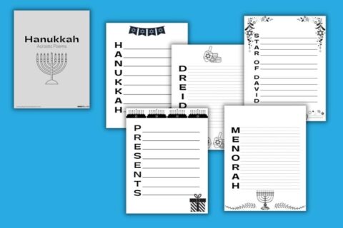 5 Free Hanukkah Acrostic Poems (PDF Download!)