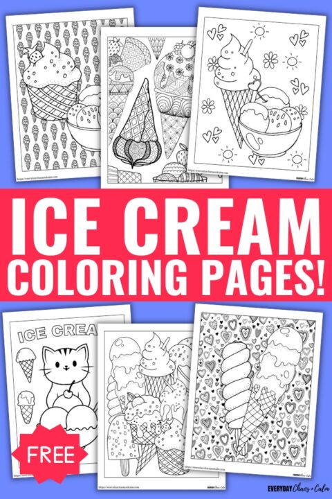 Free Ice Cream Coloring Pages For Kids