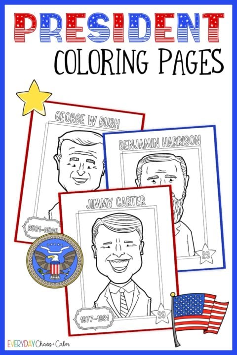Free Printable US President Coloring Pages